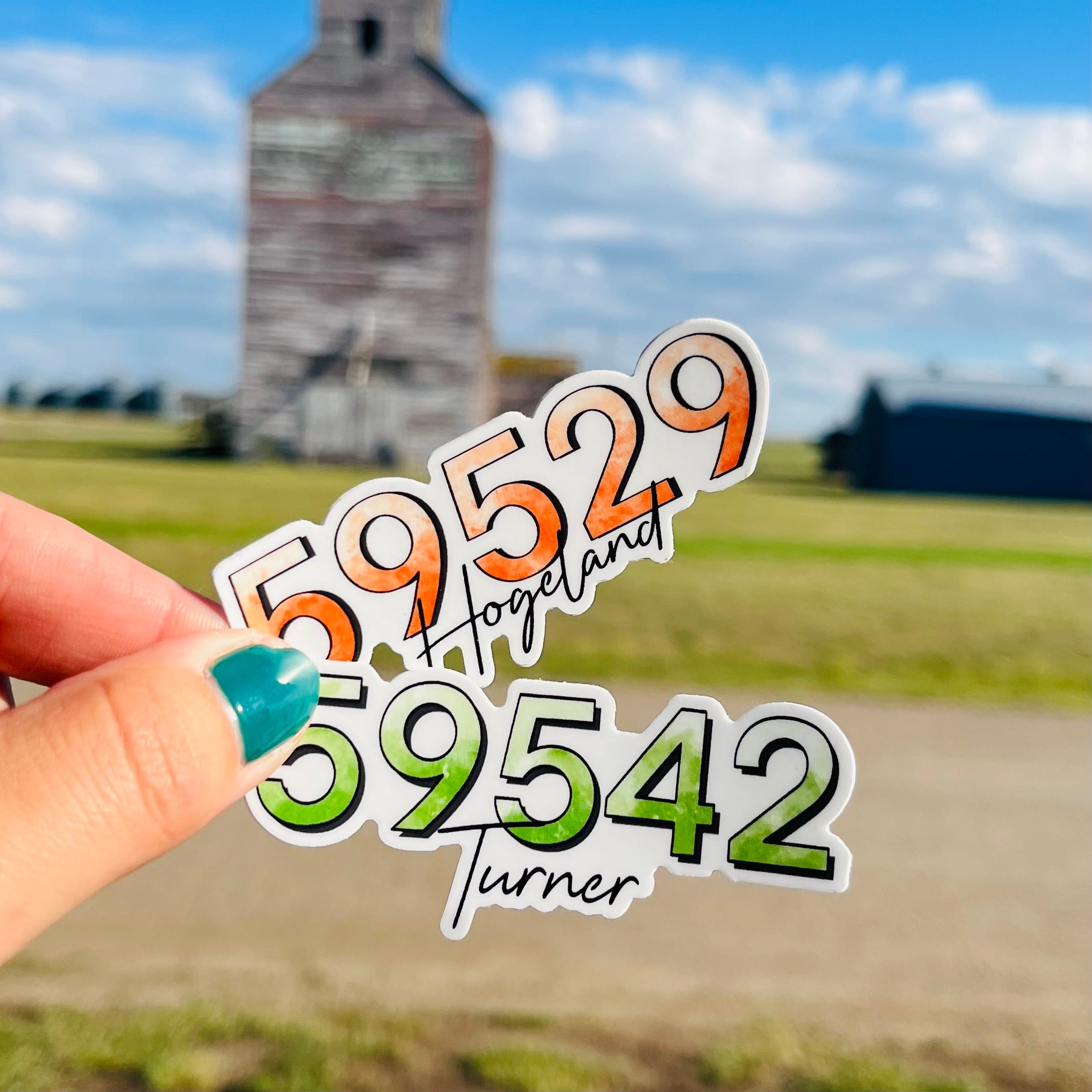 Zip Code Sticker – Cows and Crayons