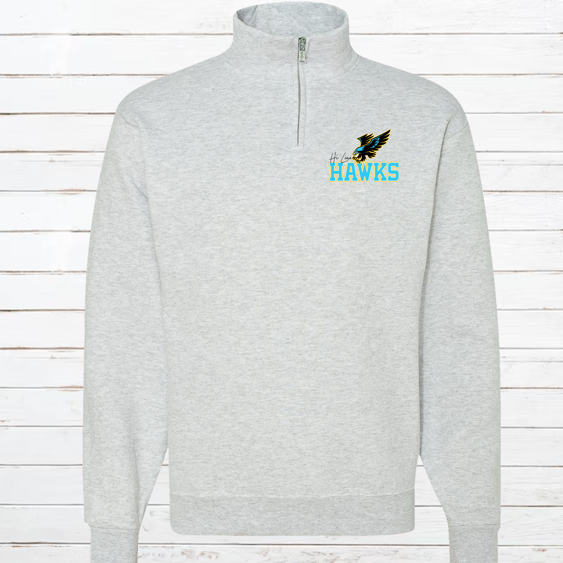 Quarter Zip Hawks Cadet Collar Sweatshirt Pullover – Cows and Crayons