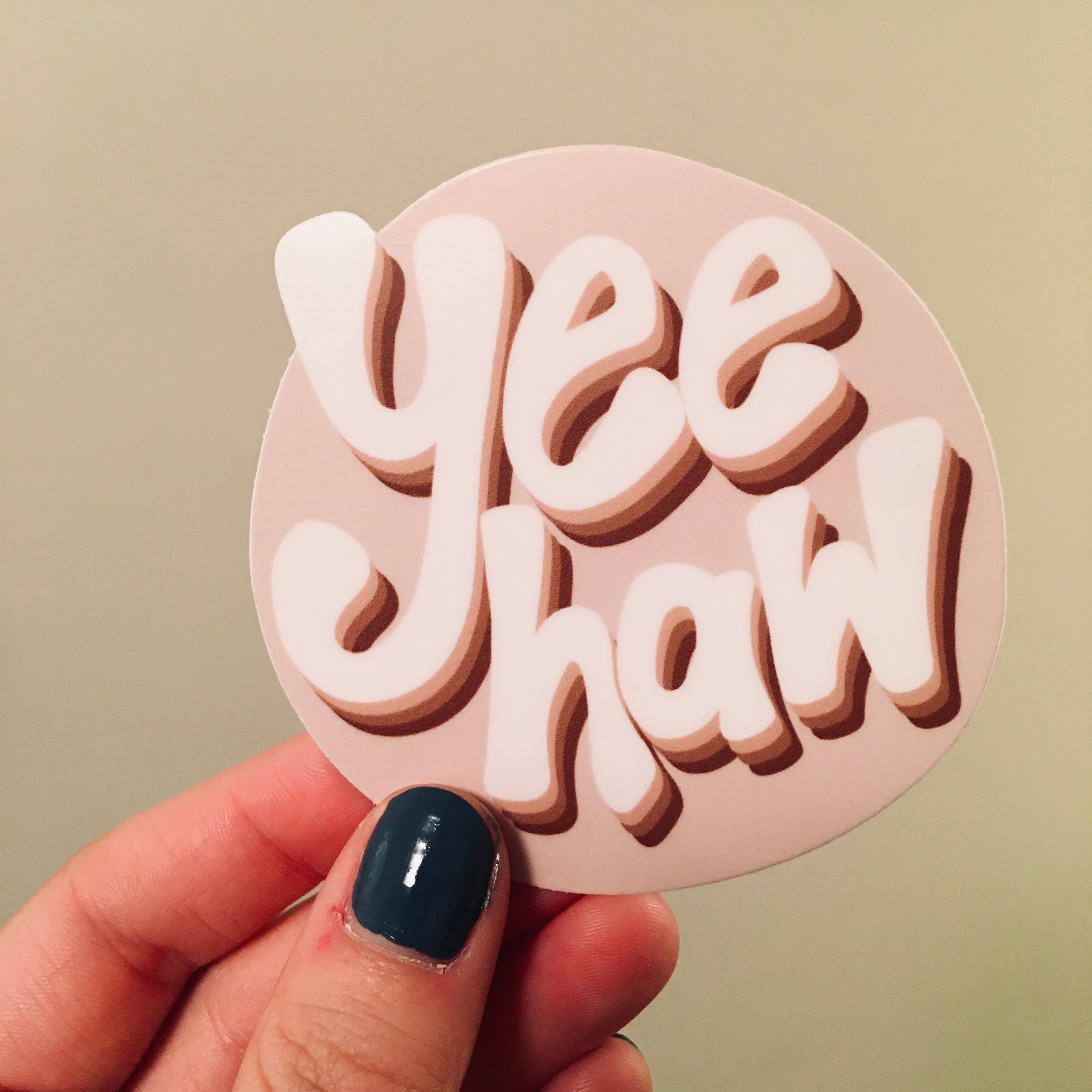 Retro Yeehaw Sticker – Cows and Crayons