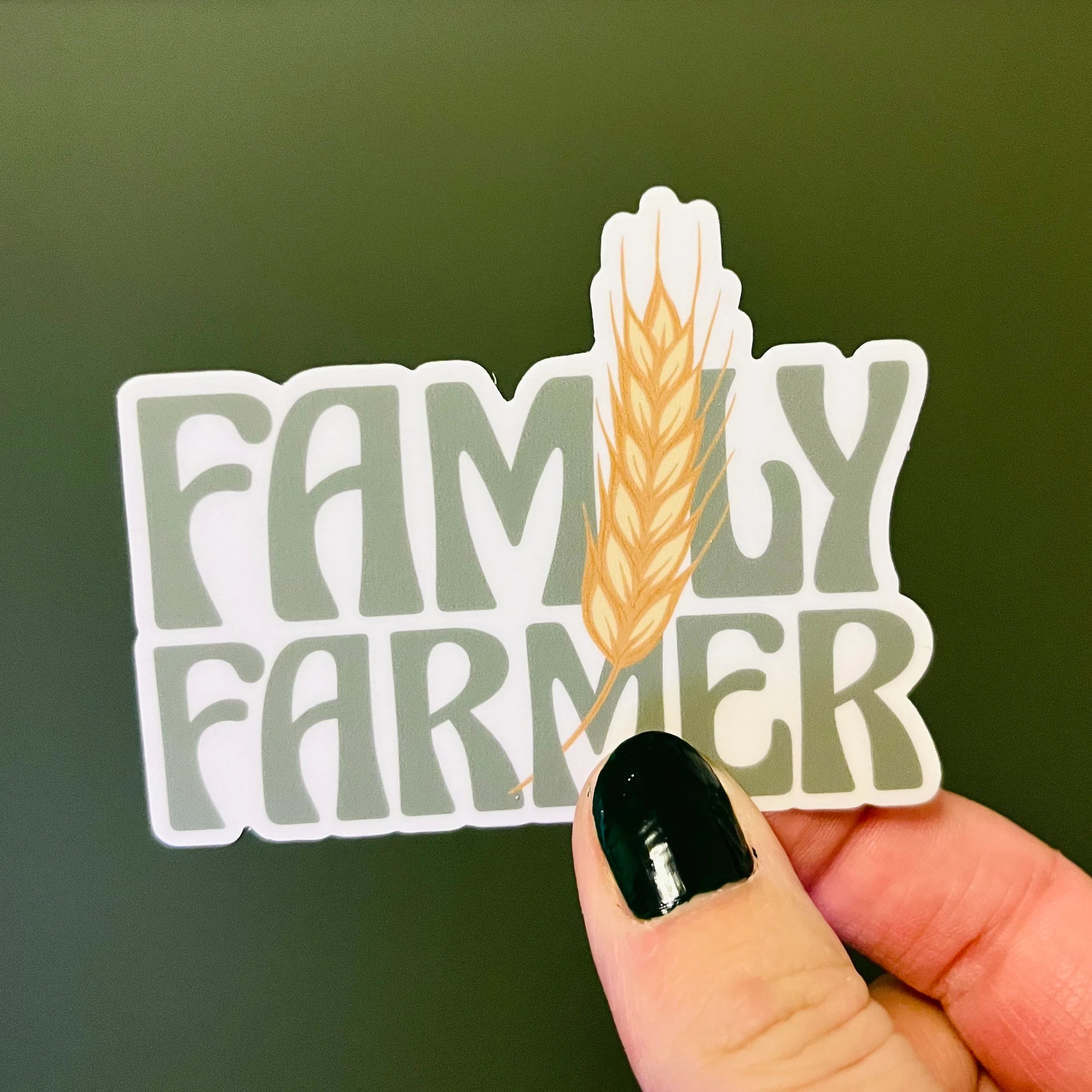Family Farmer Sticker – Cows and Crayons